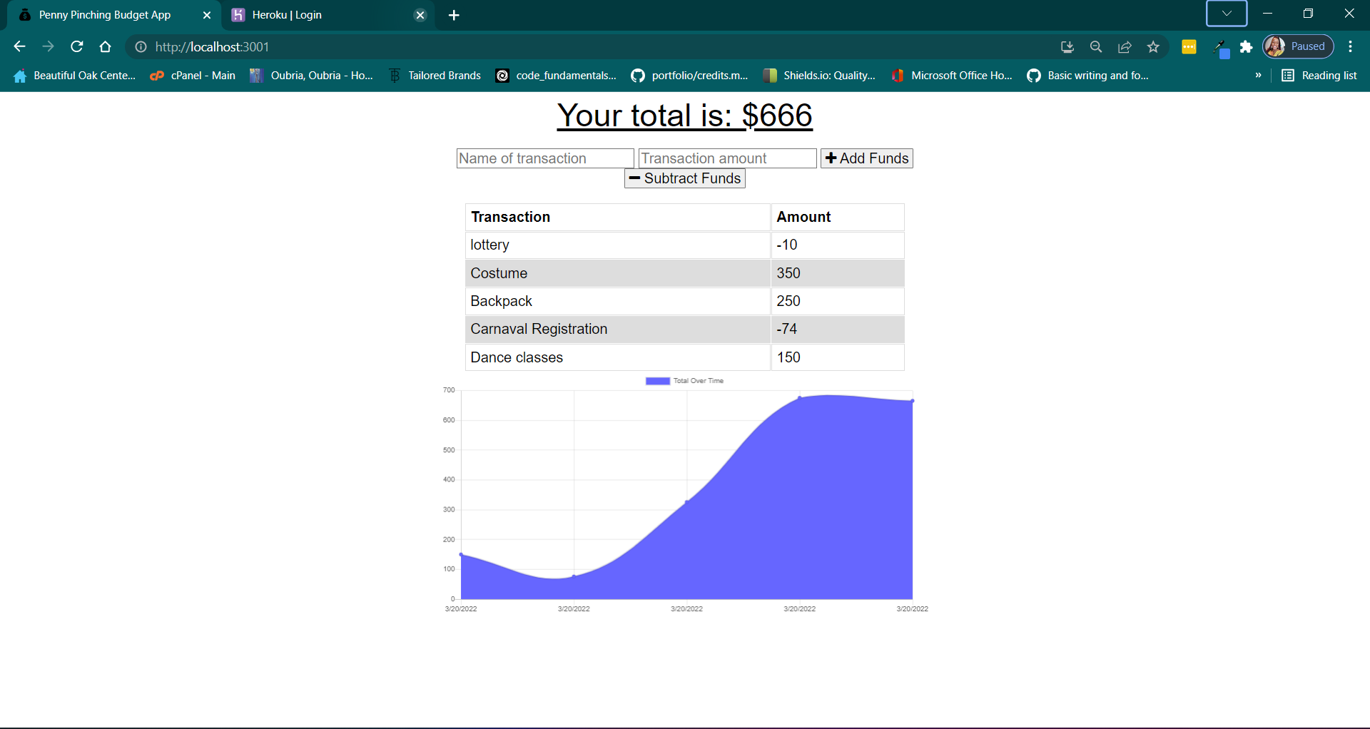 PWA Penny Pinching Budget Tracker | PWA-penny-pinching-budget-tracker